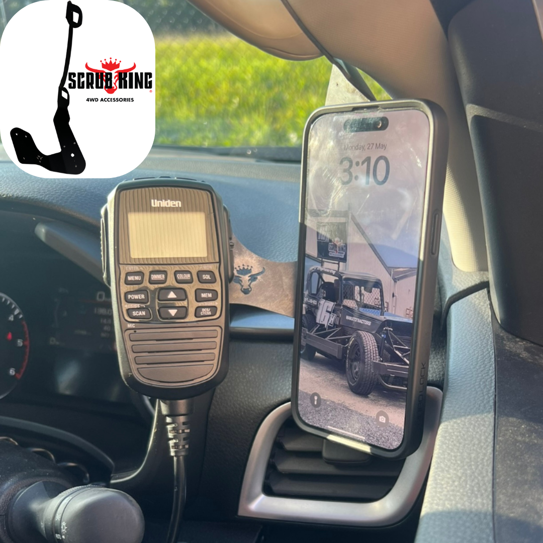 2021-2024 Isuzu D-Max Phone and UHF Mount – Scrub King
