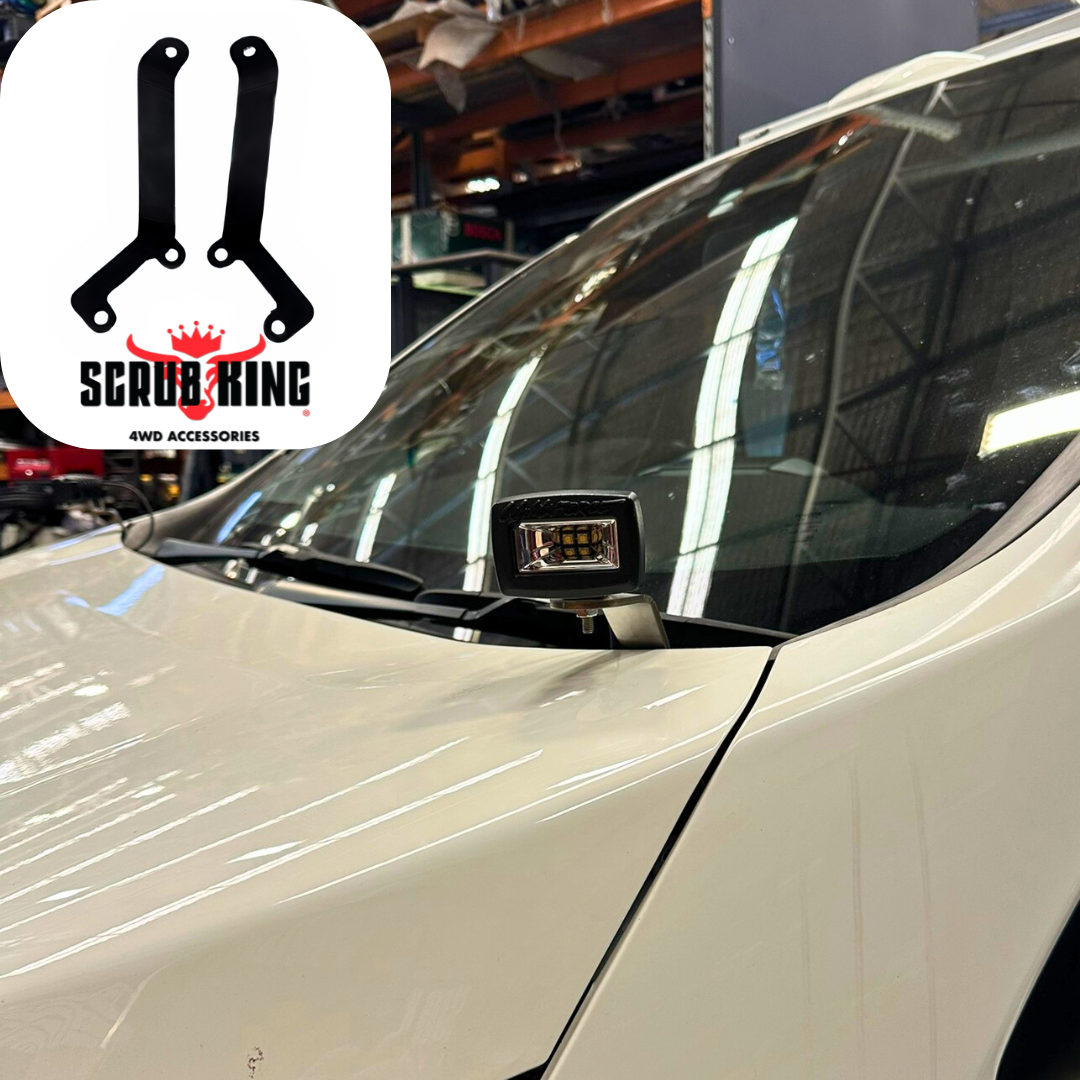 2019-2025 Toyota Hiace Bonnet Hinge Ditch Light Bracket Pair – Scrub King
